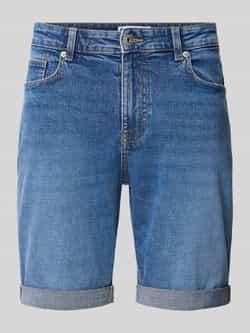 Review Slim Fit Jeansshorts mit Umschlag