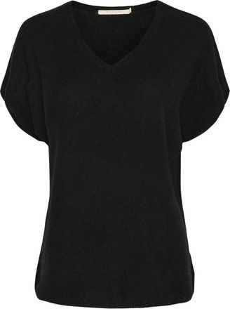 BTF-CPH V-Ausschnitt Kaschmir-T-Shirt - - Knitwear - Damen - Schwarzk - S