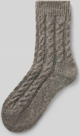Camano Socken mit Zopfmuster Modell Cosy