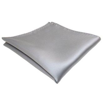 TigerTie ohne Markenname TigerTie pochette gris gris clair argent unicolor - tissu 100% Polyester