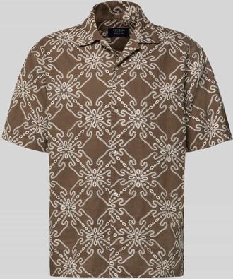 Mc Neal Regular Fit Freizeithemd aus Leinen-Baumwoll-Mix