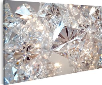 Islandburner Bild auf Leinwand Funkelnde Diamanten in Nahaufnahme Bilder Wandbilder Poster