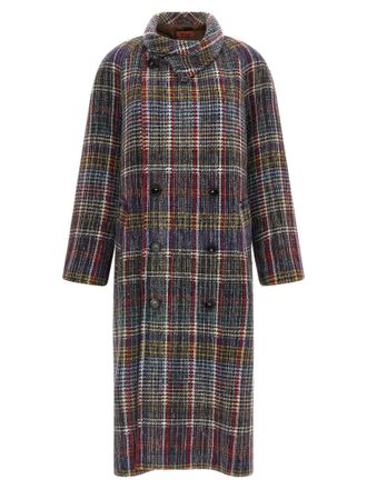 Missoni Multicolored Tartan Wool Coat - Multicolored