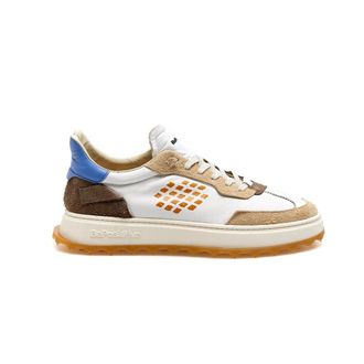 Bepositive Homme, Chaussures, Multicolore, Taille: 43 EU Baskets Aile en Cuir Blanc