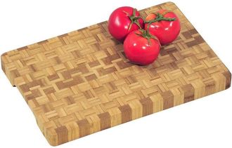 KESPER Profi-Schneidebrett 36x24x3cm aus Bambus, braun, 36 x 24 x 3 cm