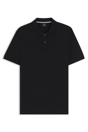 HUGO BOSS BOSS Herren Pallas Poloshirt, Kurz&auml;rmelig Polohemd, schwarz, Klein
