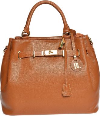Anna Luchini Braun Rindsledertasche