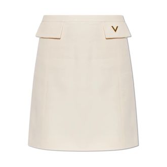 Valentino Garavani Rock mit Taschen - - Skirts - Damen - Beige - M