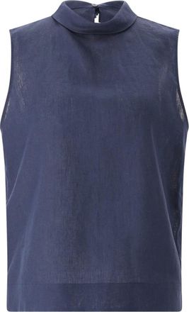 Lardini Femme, Tops, Bleu, Taille: 36 FR D&eacute;bardeur