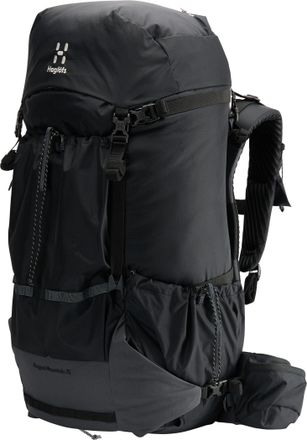 Haglöfs 339397_2CT RUGGED Mountain 75L Sports Rucksack Unisex TRUE BLACK/MAGNETITE Größe 1, schwarz (True Black/Magnetite), 1-SIZE, Sport