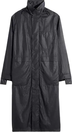 Christophe Lemaire Femme, Vestes, Noir, Taille: 42 FR Imperm&eacute;able &agrave; Capuche en Nylon L&eacute;ger