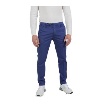 Re-hash Chinos mit umgeschlagenem Saum - - Trousers - Herren - Blau - W32