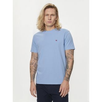 Napapijri T-Shirt Salis NP0A4H8D Himmelblau Regular Fit