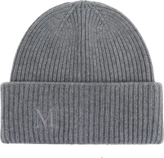Max Mara Femme, Accessoires, Gris, Taille: ONE Size Mmretina Beanie
