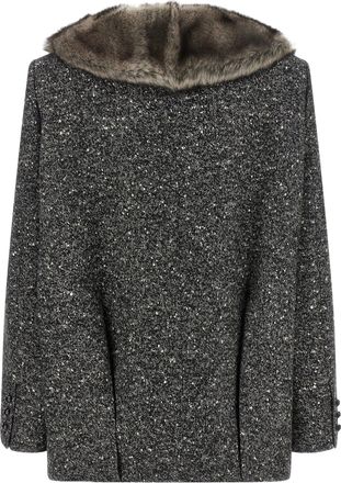 Valentino Garavani Mossi Coat - Gray