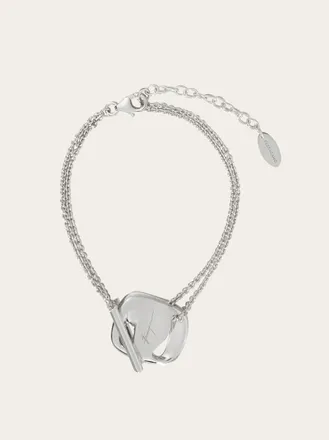 Ferragamo Damen Armband Vara- Schnalle Silber