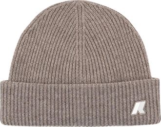 K-Way Homme, Accessoires, Beige, Taille: M/L Bonnet Brice en Laine C&ocirc;tel&eacute;e