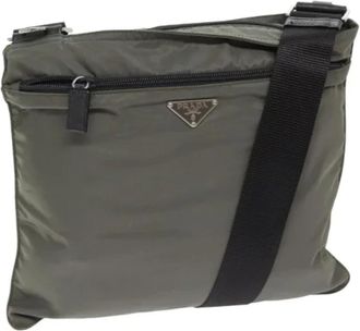 Prada Pre-owned Nylon sacs-prada - Femme - Pre-owned - Gris - Taille: ONE Size