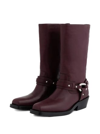 Paco Rabanne XL Link Bikerstiefel - Rot