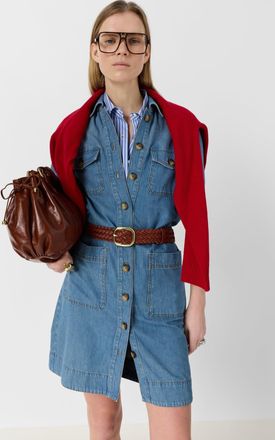 Gerard Darel Robe droite en denim &agrave; poches - RANI - Jeans