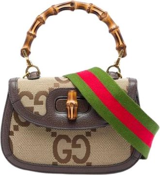 Gucci Pre-owned Bamboo 1947 - Femme - Pre-owned - Beige - Taille: ONE Size
