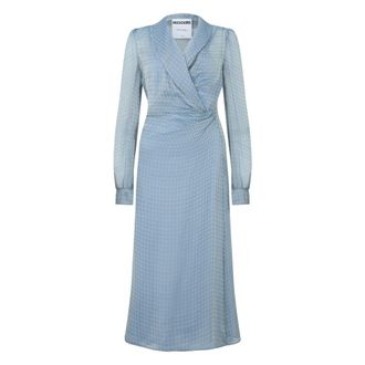 Moschino Langes V-Ausschnitt-Kleid - - Dresses - Damen - Blau - S