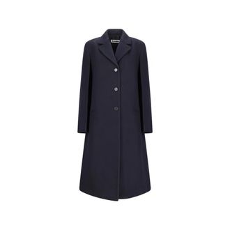 Jil Sander Mantel 82 - - Coats - Damen - Blau - L