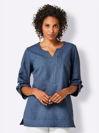Cr&eacute;ation L Klassische Bluse Leinen-Bluse 3/4-Arm