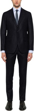 Luigi Bianchi Mantova Costume monoprint&eacute; &agrave; rayures tennis - Homme - Costumes - Bleu - Taille: 5XL