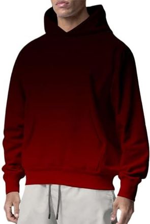 Generic Sweat à capuche léger pour homme - Pour le printemps et lautomne - Style sportif et décontracté - Couleur dégradée - Tendance et tendance - Pour entra