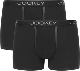 Jockey Trunk JOCKEY Chafe Proof Pouch, Herren, Gr. XXL, schwarz, Microfaser, Obermaterial: 94% Modal, 6% Elasthan, unifarben, k&ouml;rpernah, Unterhosen, mittlere