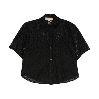 Michael Kors Schwarzes Top - - Blouses & Shirts - Damen - Schwarzk - XL