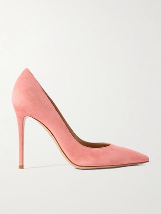 Gianvito Rossi Escarpins En Daim 105 - Rose