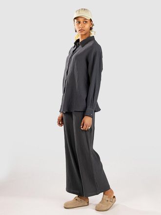 Blue Tomato Long Linen Pantalon gris