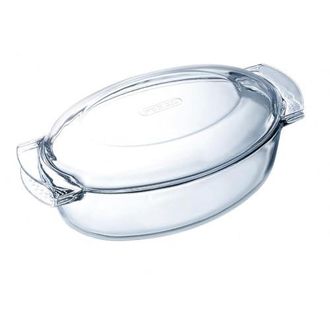 Pyrex Cocotte ovale en verre 5,8 l