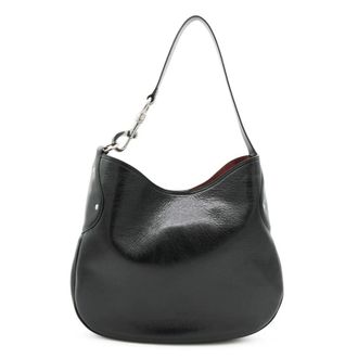 Mulberry Hobo Bags - Black Leather Hackney Shoulder Bag - Gr. unisize - in Grau - f&uuml;r Damen