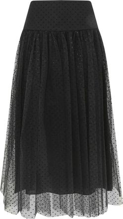 Zimmermann polka-dot midi skirt - Schwarz