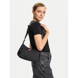 Tommy Jeans Handtasche Tommy Jeans Tjw Ess Daily Shoulder Bag AW0AW17888 Schwarz