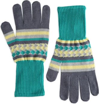 Asics gants Aquifolia à détails rayés - Gris