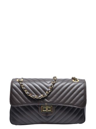 Roberta M Kastanienbraun Rindsledertasche