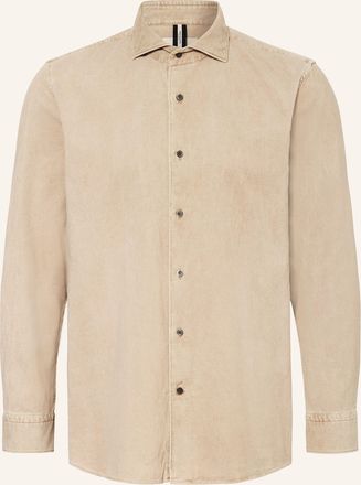 Profuomo Profuomo Cordhemd Relaxed Fit beige