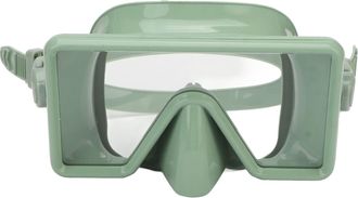 Generic Schwimmbrille, Tragbare Spritzschutz-Schwimmbrille, Silikon, Verstellbares Kopfband, Weich, Zum Austausch (GREEN)