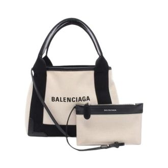 Balenciaga Sac &agrave; main en toile Pre-owned - Femme - Pre-owned - Beige - Taille: ONE Size