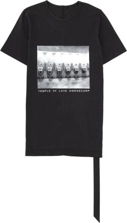 Rick Owens Level T-Shirt - - Tops - Herren - Schwarzk - M