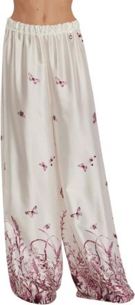 Relish Femme, Pantalons, Blanc, Taille: 38 FR Badas1533 Wide Pantalons