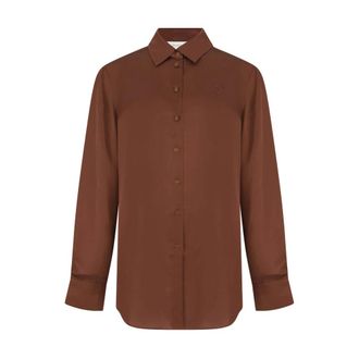 Zimmermann Femme, Blouses et Chemises, Brun, Taille: 36 FR Chemise Hypnotic Satin