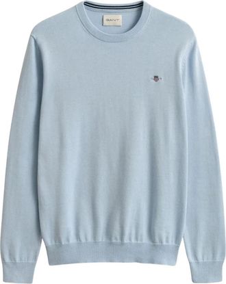 GANT Homme, Sweatshirts et sweats &agrave; capuche, Bleu, Taille: M Pull Ras du Cou en Coton