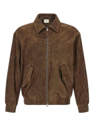 Dunst Manteau En Cuir - Marron