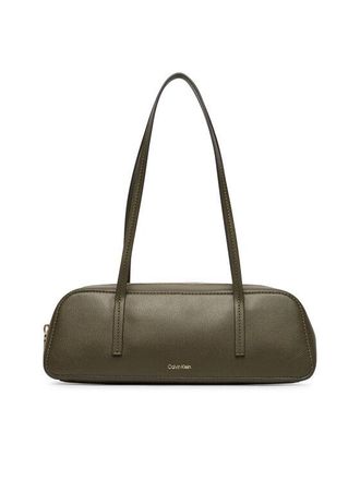 Calvin Klein Handtasche Foil Logo Bauletto LV04F3636G Dunkelgr&uuml;n