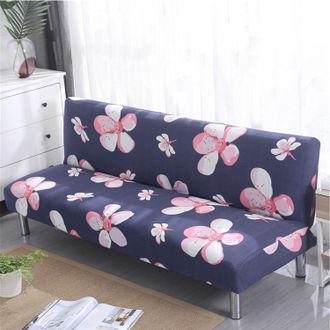 Generic Sofabezug Ohne Armlehnen Futon Abdeckung Stretch-Schonbezug F&uuml;r Klappsofa Moderner Druck Sofabett&uuml;berzug Waschbarer Schutz F&uuml;r 2-/3-Sitzer Futonbezug 